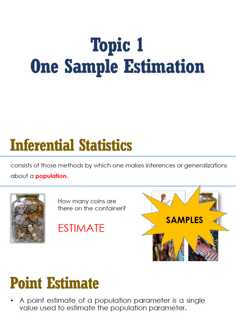 Confidence Interval Lecture For Students | PDF | Estimator | Bias Of An Estimator