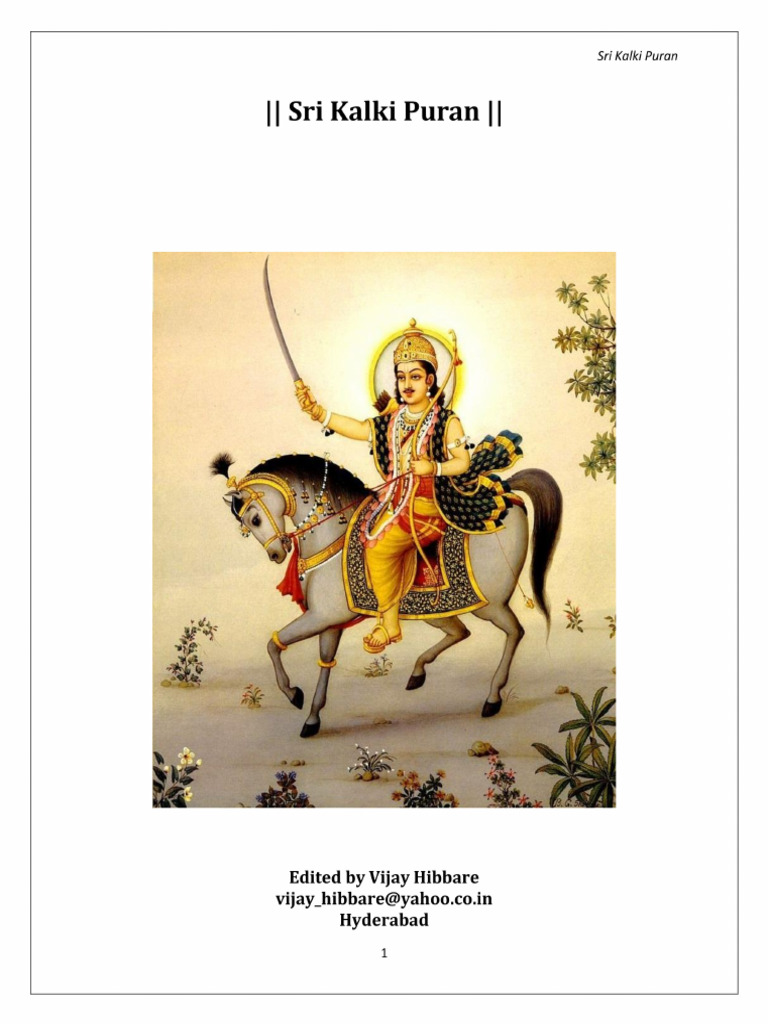 Kalki Puran English | PDF