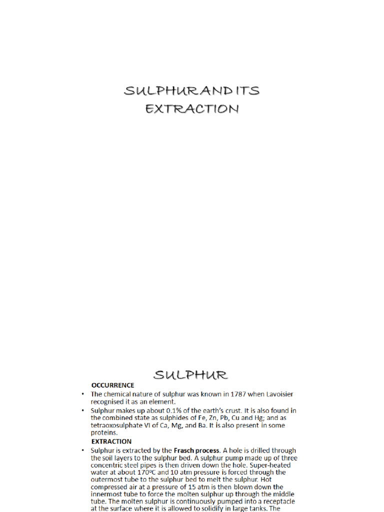 Sulfur 2 | PDF