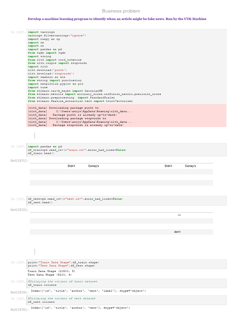 Fake News Detection EDA Case Study | PDF