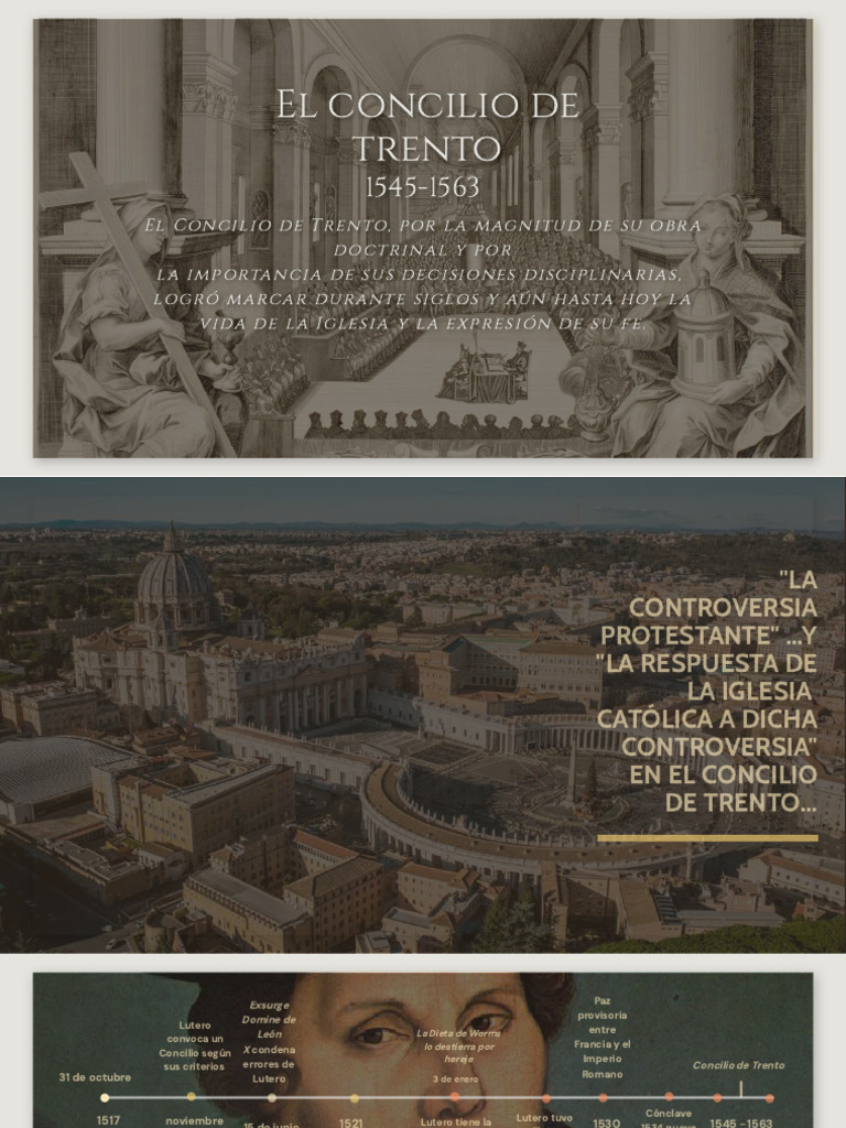 Concilio de Trento: Reformas y Doctrinas | PDF | eucaristía | Martin Luther