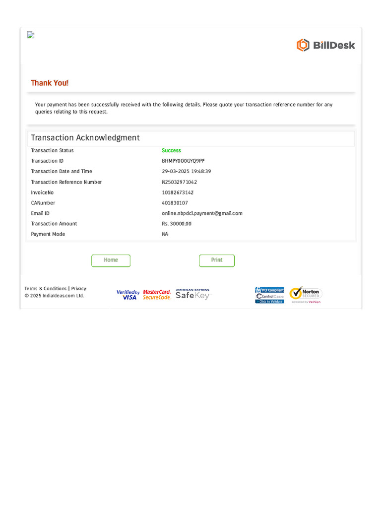 BillDesk Payment Gateway | PDF