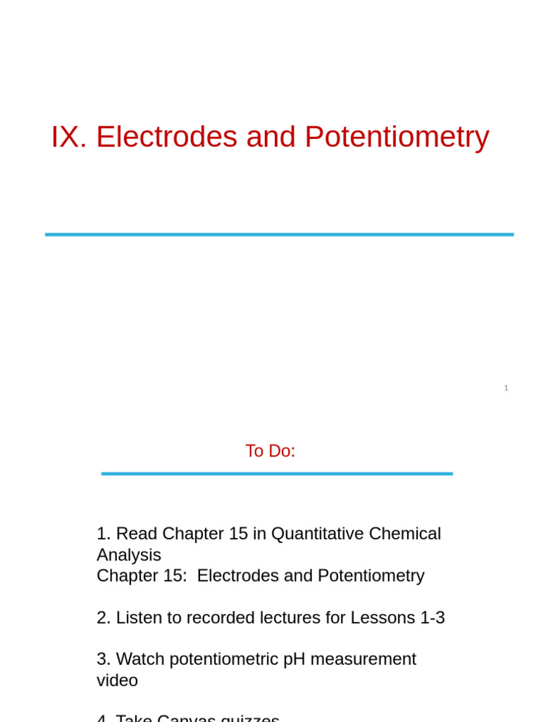 Glass Electrodes in Potentiometry | PDF | Ph | Physical Sciences