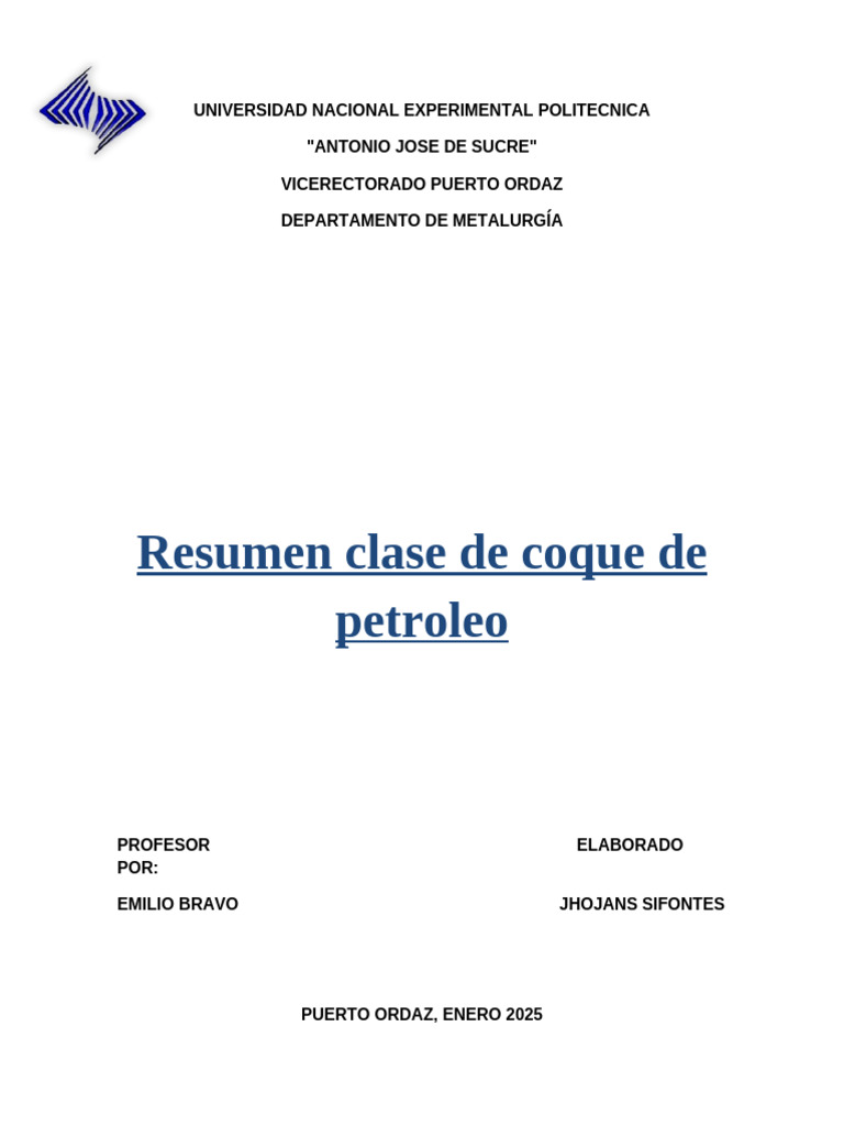 Qué es el coque de petróleo | PDF