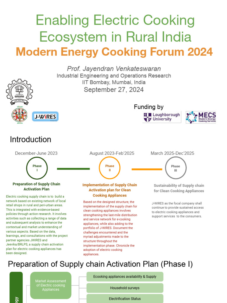 Enabling Electric Cooking Ecosystem in Rural India - Case Study of ...