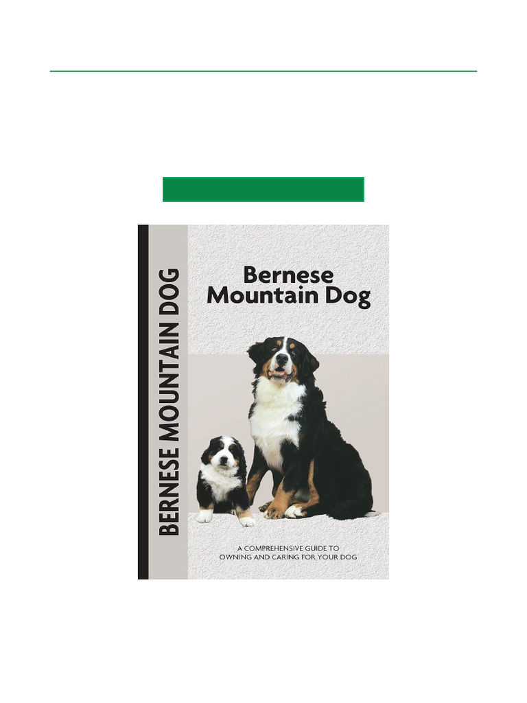 Dig Into Bernese Mountain Dog Verified Download | PDF