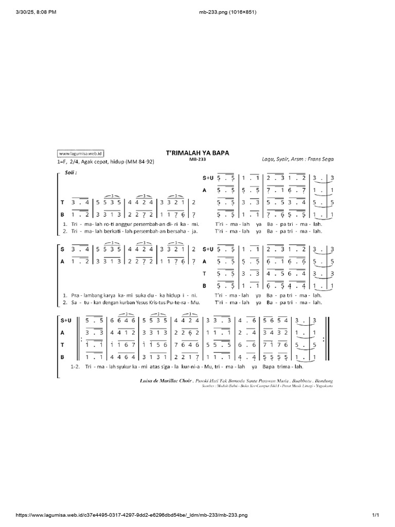 mb-233 Trimalah Roti Anggur | PDF