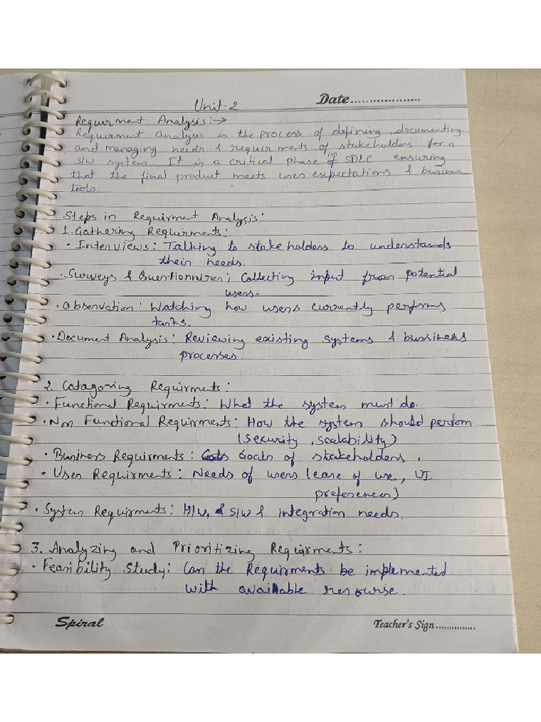 Unit 2, Software Engineering Bca 4th Sem | PDF