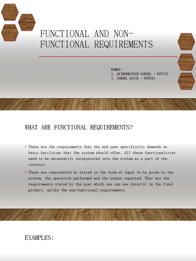Functional and Non-Functional Requirement | PDF | Usability ...