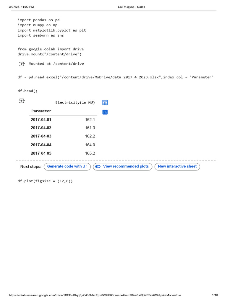 LSTM - Ipynb - Colab | PDF | Statistical Analysis | Teaching Mathematics