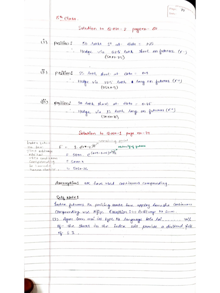 8. Derivative Class 8 Notes | PDF