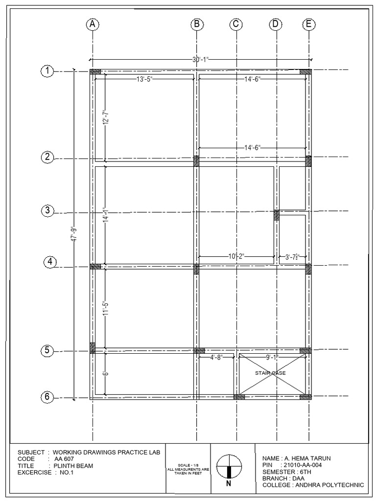 2 BHK Plinth Beam | PDF