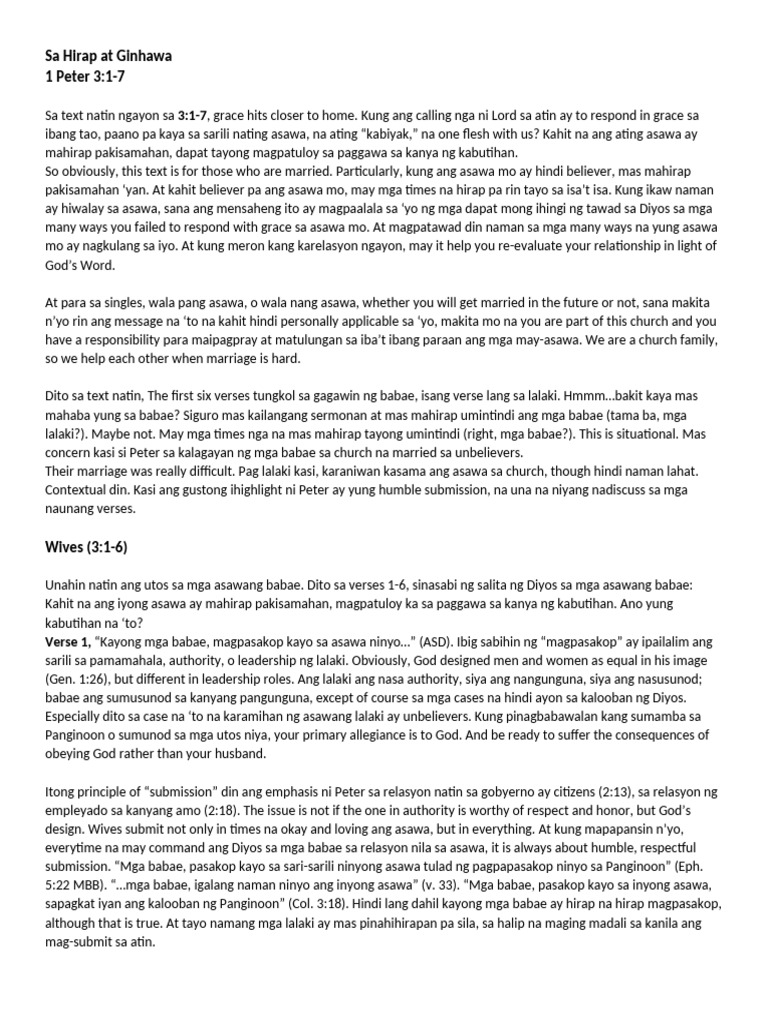 1 Peter 3 | PDF