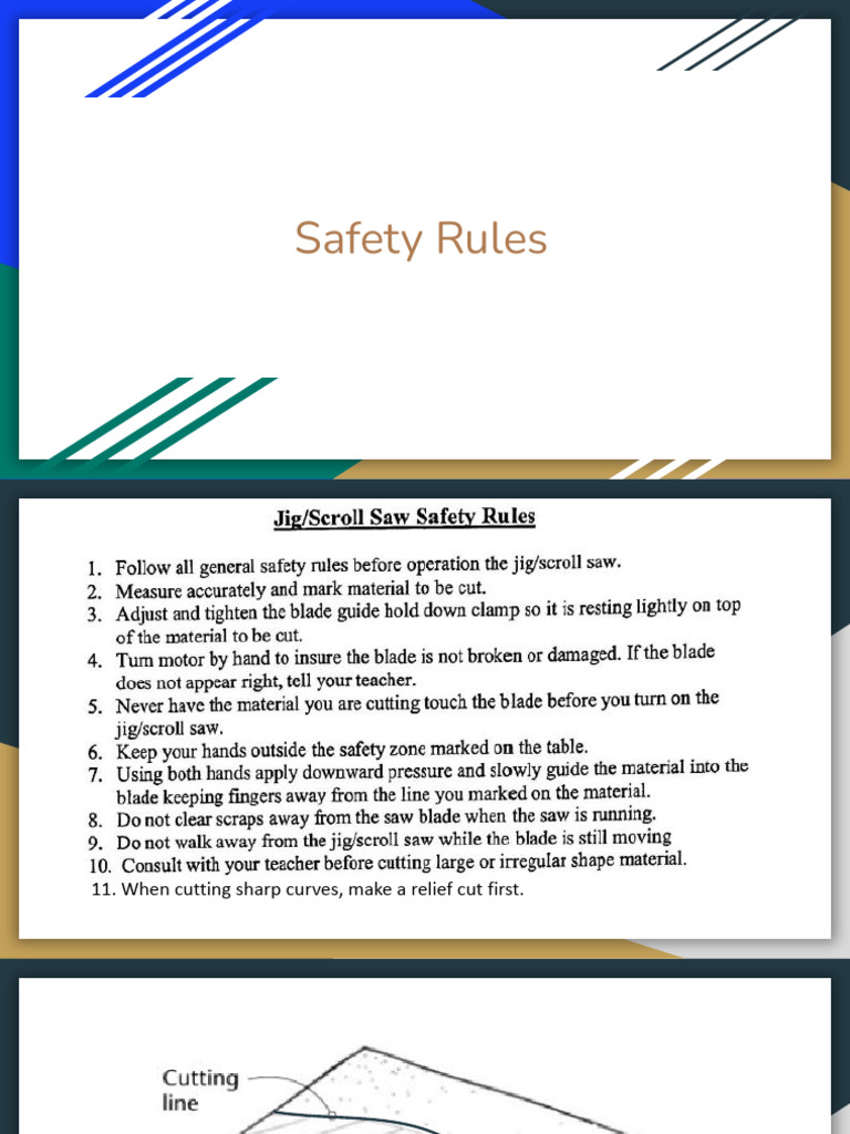 Jig Scroll Saw Safety Rules | PDF