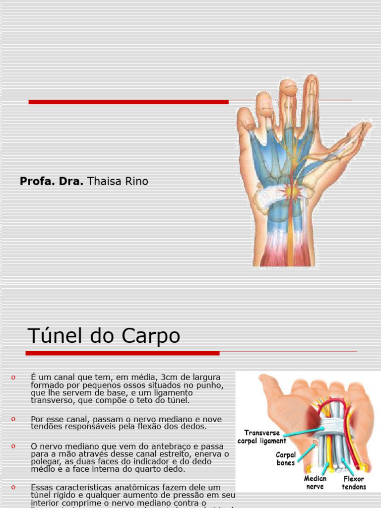 Aula 6 - Síndrome Do Túnel Do Carpo | PDF | Nervo | Gravidez