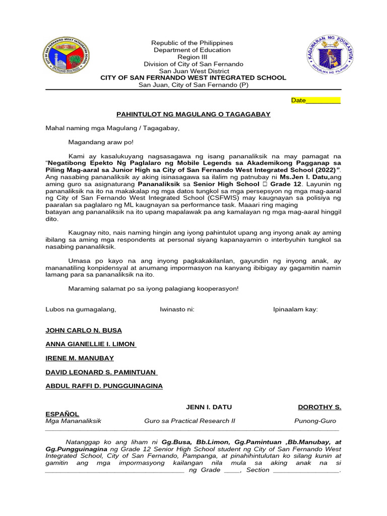 UPDATED CONSENT Nila Busa 1 | PDF