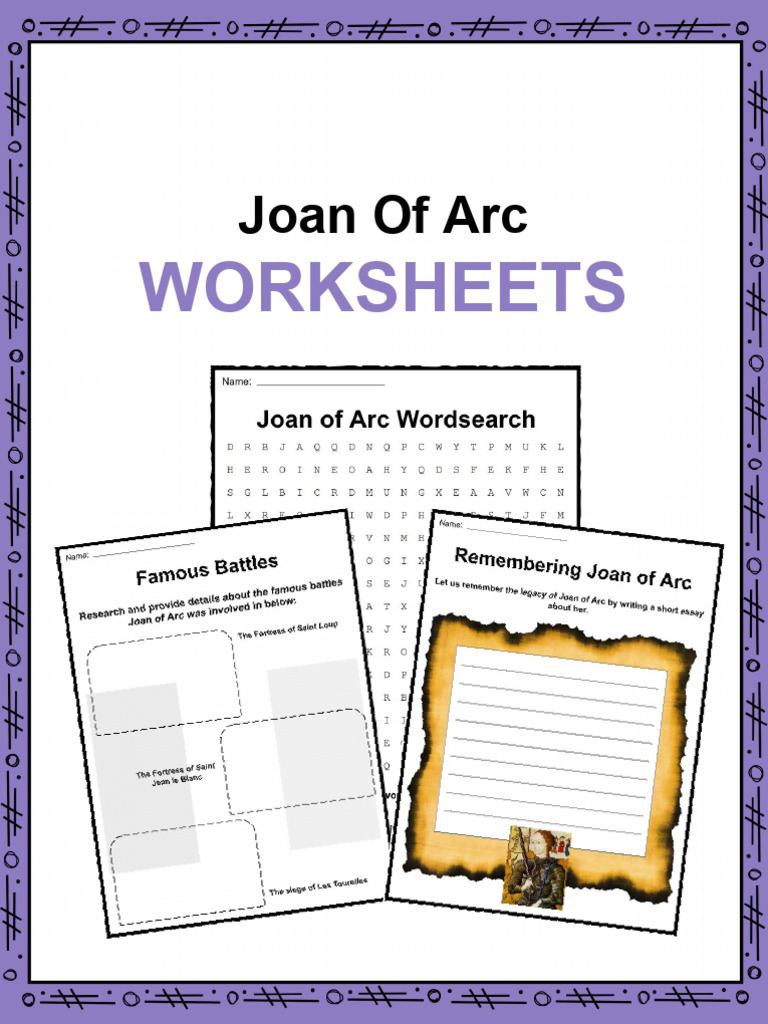 Joan of Arc Educational Worksheets | PDF
