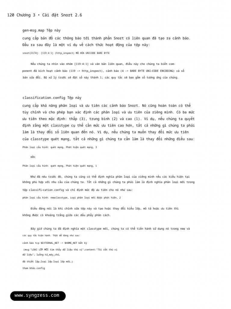 120 Chương 3 - Cài đặt Snort 2.6 | PDF
