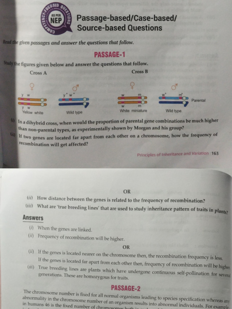 Principle of Inheritance and Variations. Case Based | PDF | Chromosome | Genetic Linkage