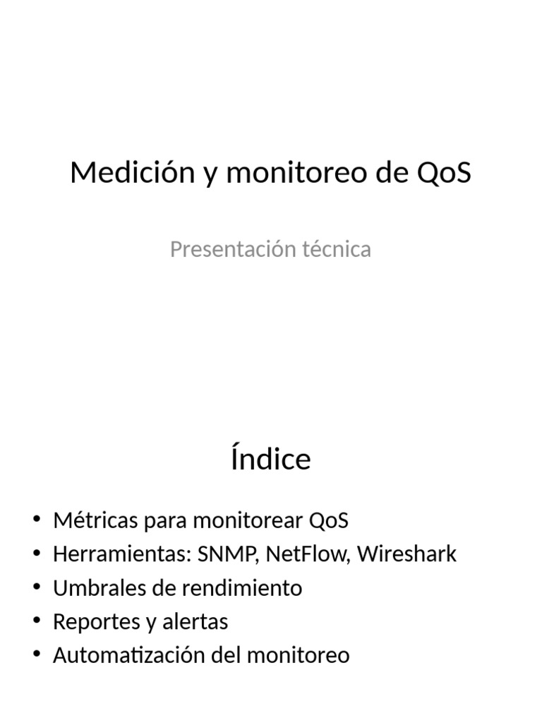 Presentacion 7 Qos | PDF