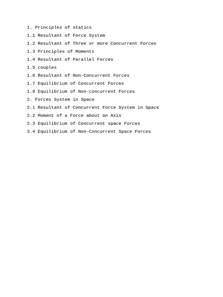 Ilo Static (1) | PDF | Force | Euclidean Vector