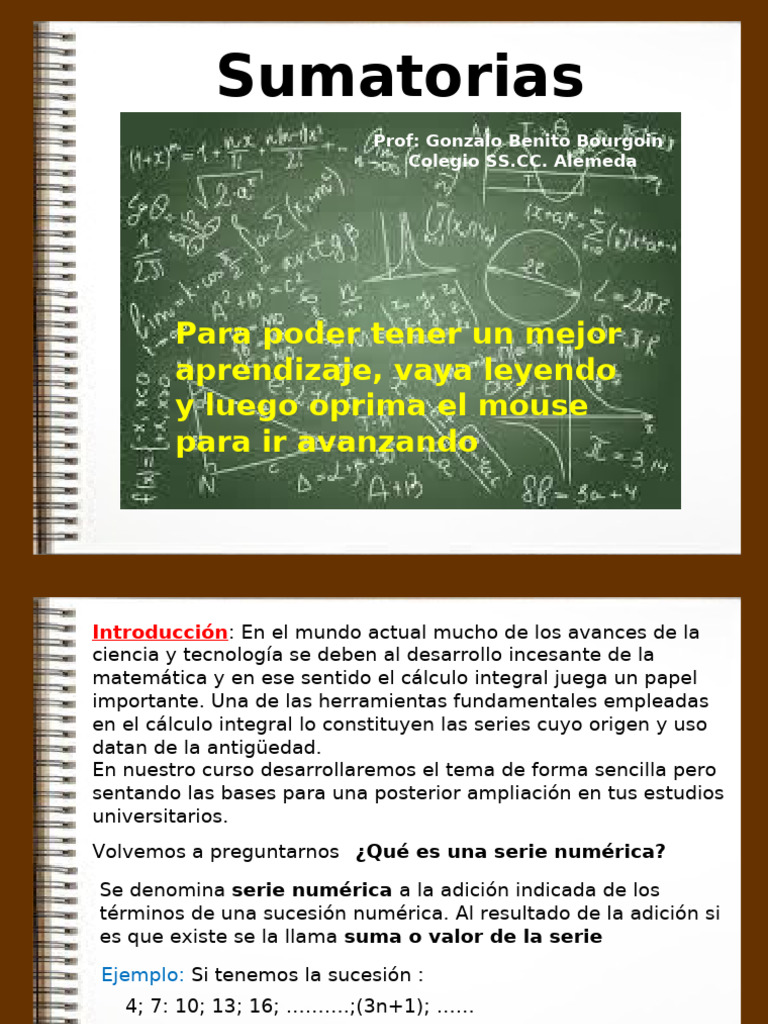 Sumatoria | PDF | Suma | Secuencia