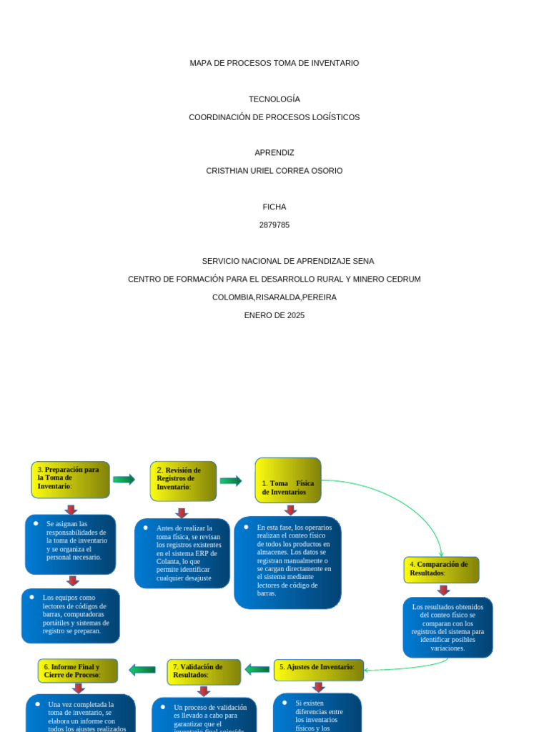 Mapa de Procesos de Toma de Inventario | PDF | Informática