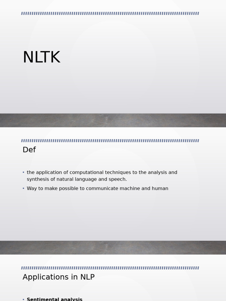 NLTK | PDF