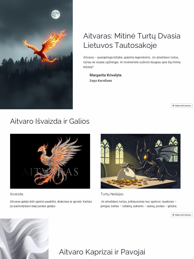 Aitvaras Mitine Turtu Dvasia Lietuvos Tautosakoje | PDF