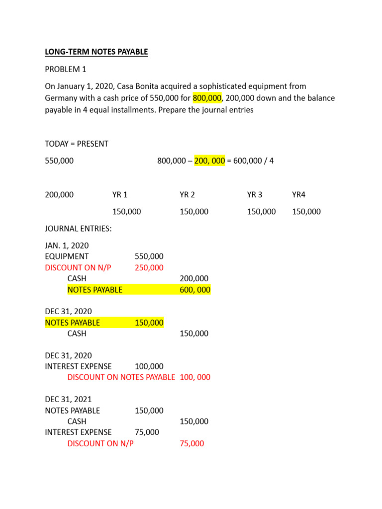Week 6 Longterm Payables Lecture | PDF