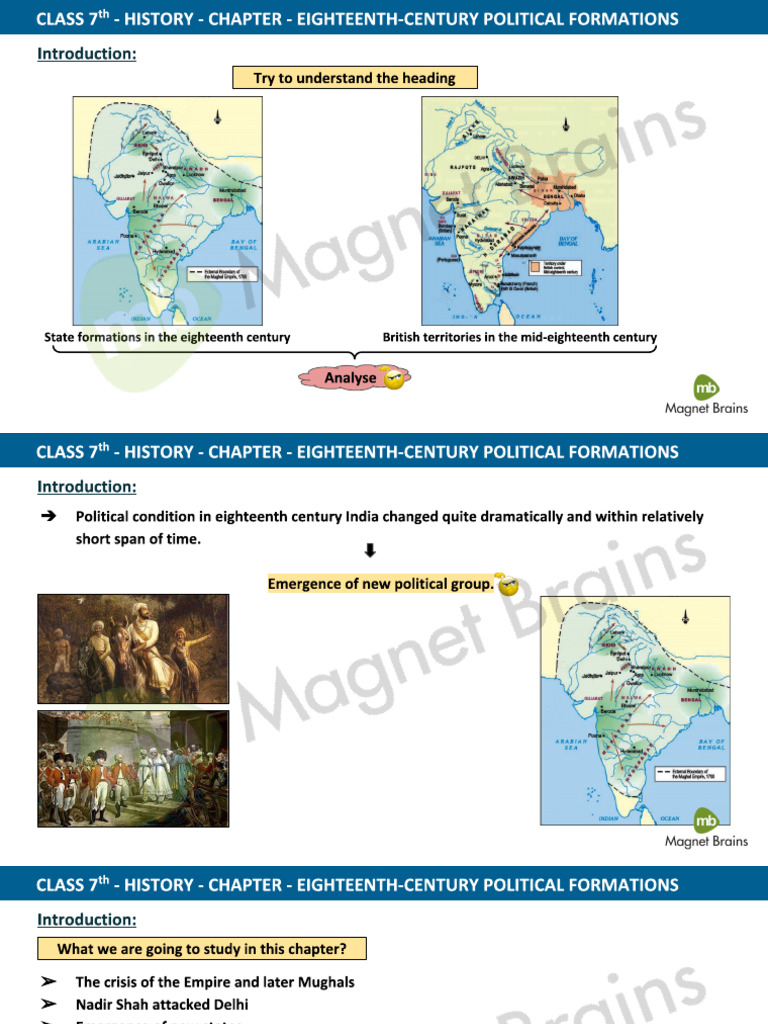7th - Chapter 10 - Eighteenth Century Political Formations - History-2 | PDF