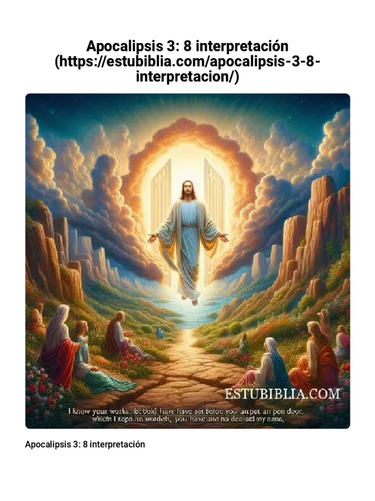 Apocalipsis 3_ 8 interpretación | PDF