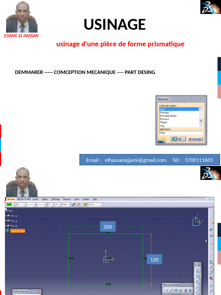 CATIA USINAGE support | PDF