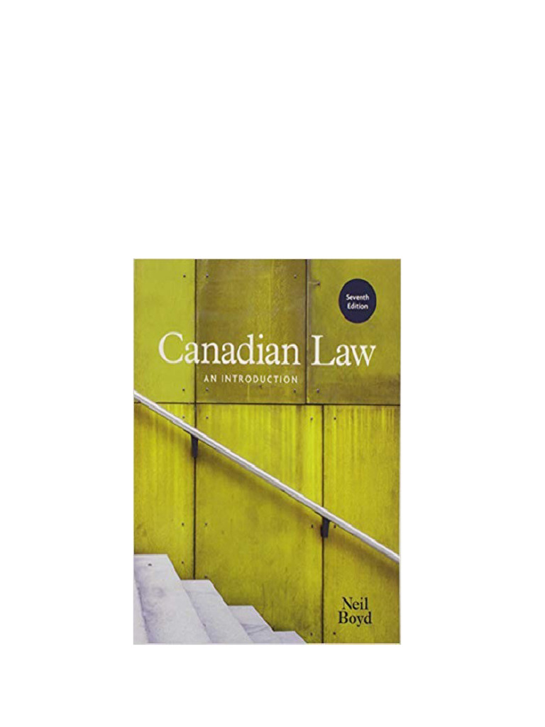 (Ebook PDF) Canadian Law: An Introduction 7th Canadian Editioninstant ...