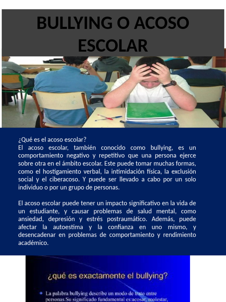 Acoso Escolar y Bullying | PDF