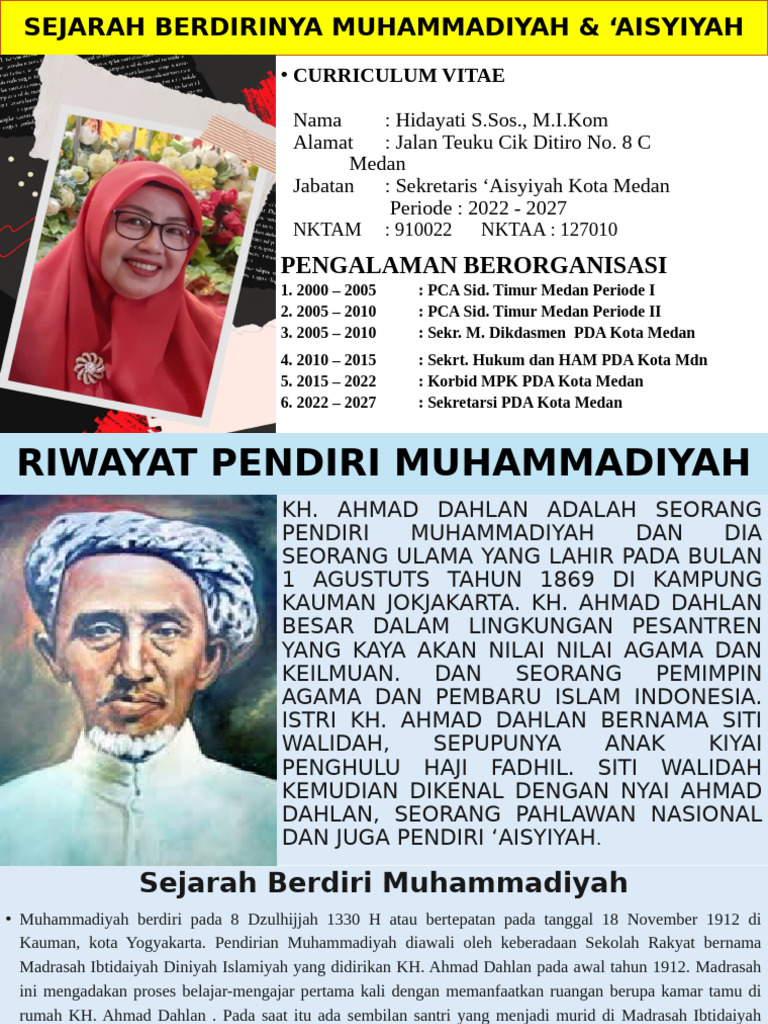 Sejarah Berdirinya Muhammadiyah Dan 'Aisyiyah | PDF