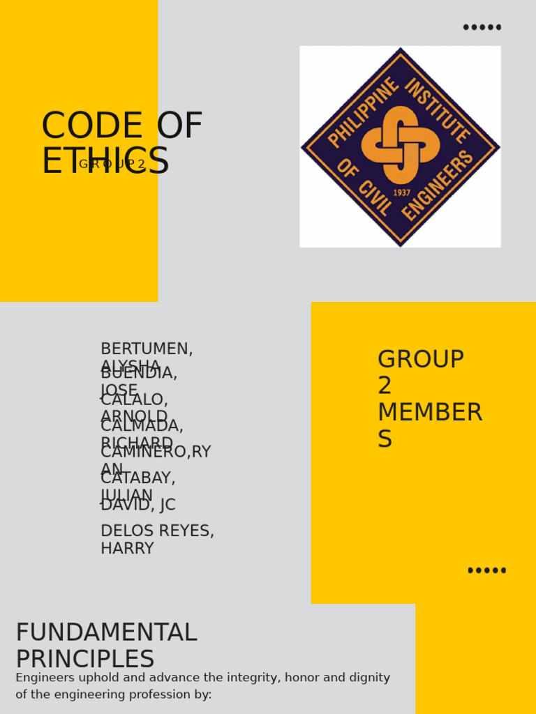 Group 2 - Code of Ethics - 2 | PDF | Employment | Conflict Of Interest
