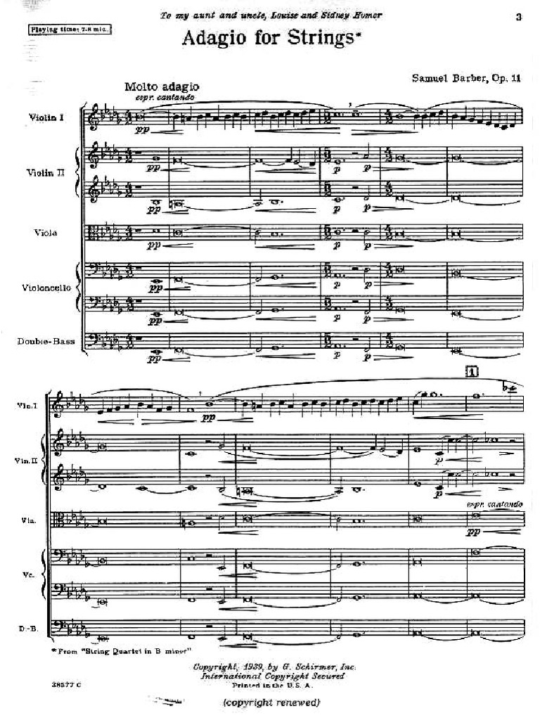 Adagio - Barber | PDF