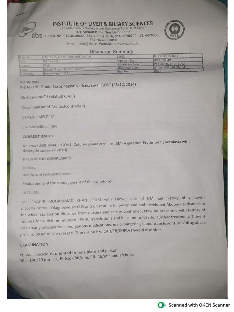 S.M Khan Discharge | PDF