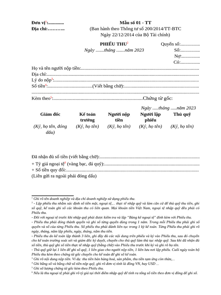 Mau-so-01-TT-1 | PDF