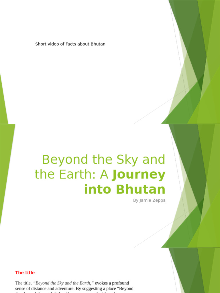Journey into Bhutan's Mystique | PDF