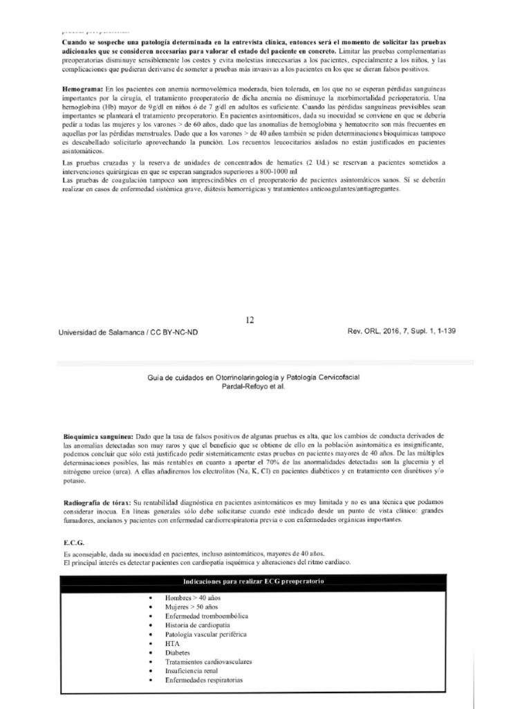 Preparacion Orl | PDF