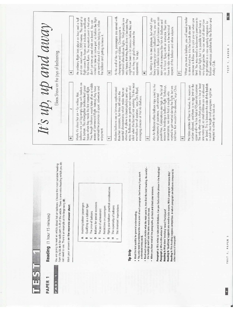 FCE Test 1 22.08.2023 | PDF