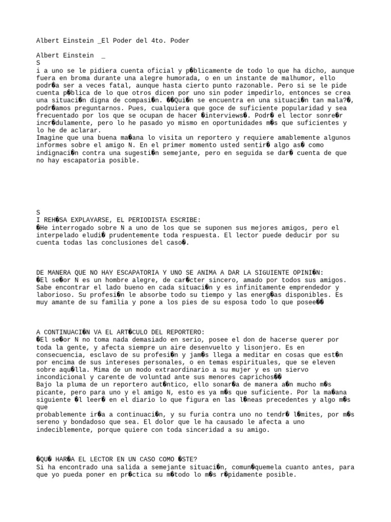 !Albert Einstein_El Poder del 4to Poder | PDF
