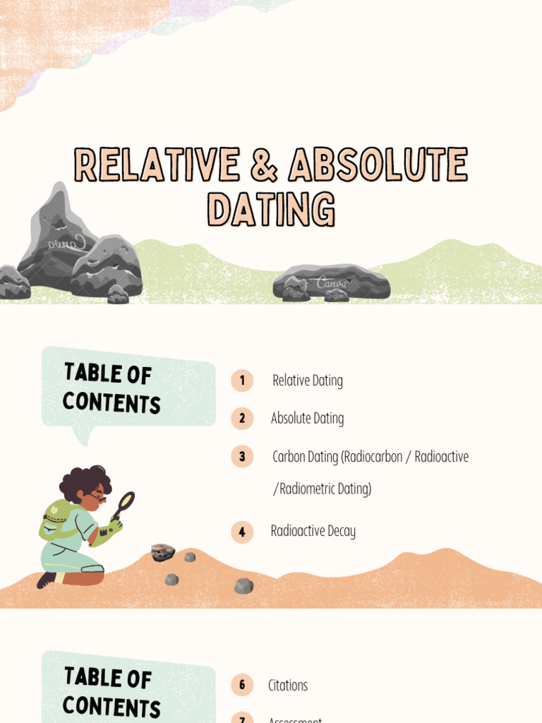 Absolute and Relative Dating | PDF | Radioactive Decay | Nuclear Physics