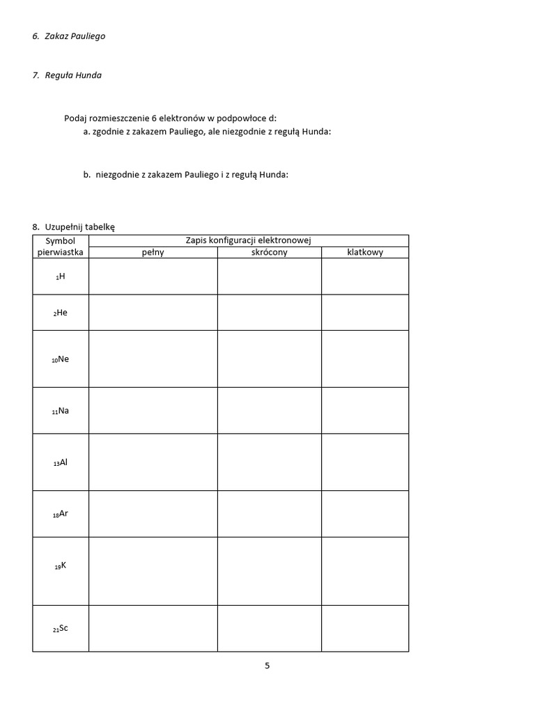 Budowa Atomu W Ujęciu Kwantowym | PDF