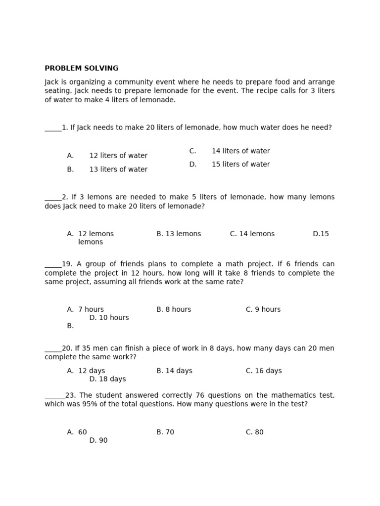 Answer Key GRADE 6 - 27 QUESTIONS | PDF | Geometry | Euclidean Geometry