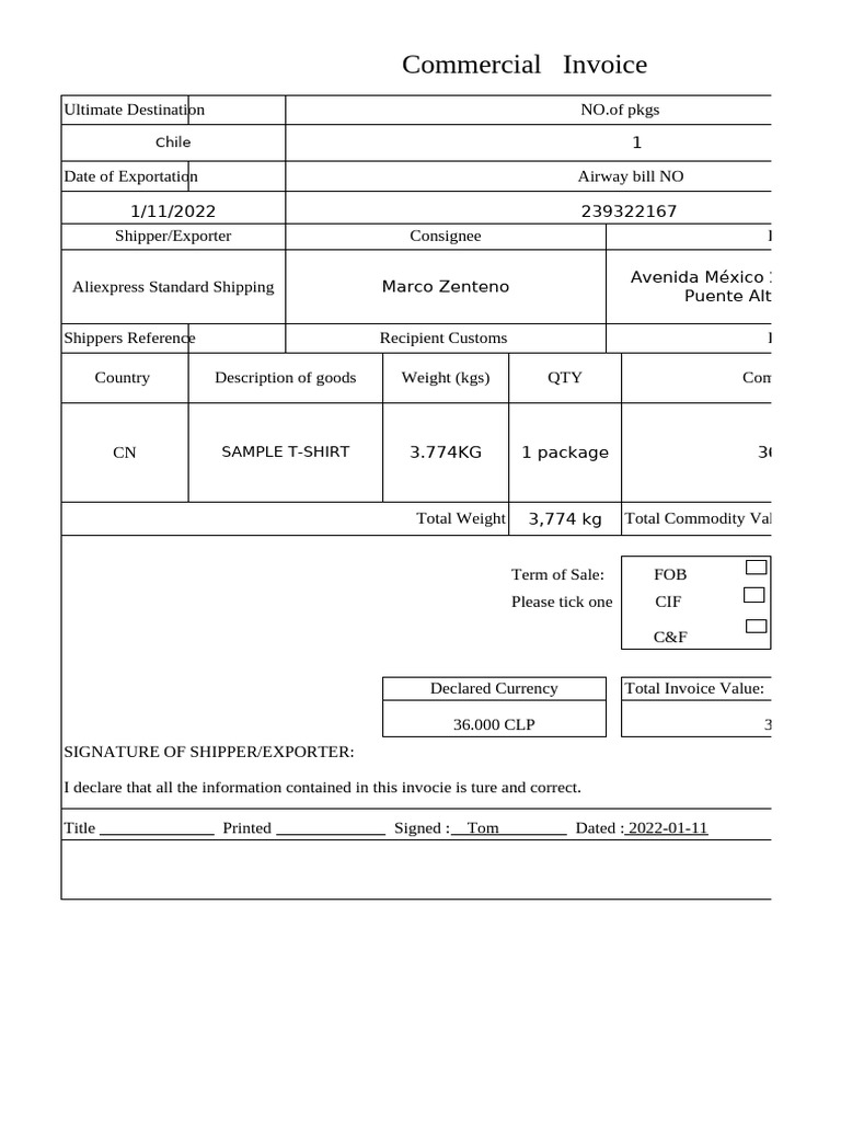 Invoice 000239322167 | PDF | Freight Transport | International Business