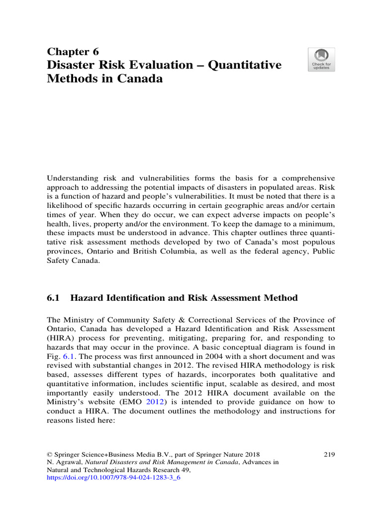 Agarwal Quantitative Methods | PDF | Hazards | Risk