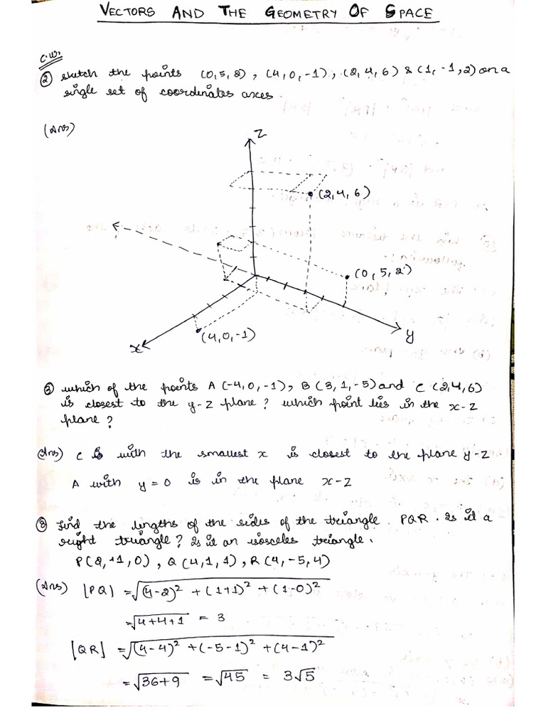 Ch 12 Assignment solutions_Calculus_Notefy | PDF